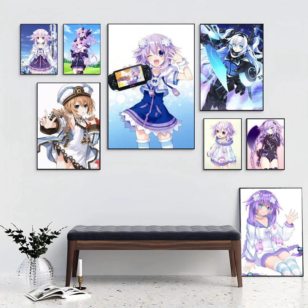 1pc Official Neptunia Poster Self-adhesive Art Waterproof Paper Sticker ...