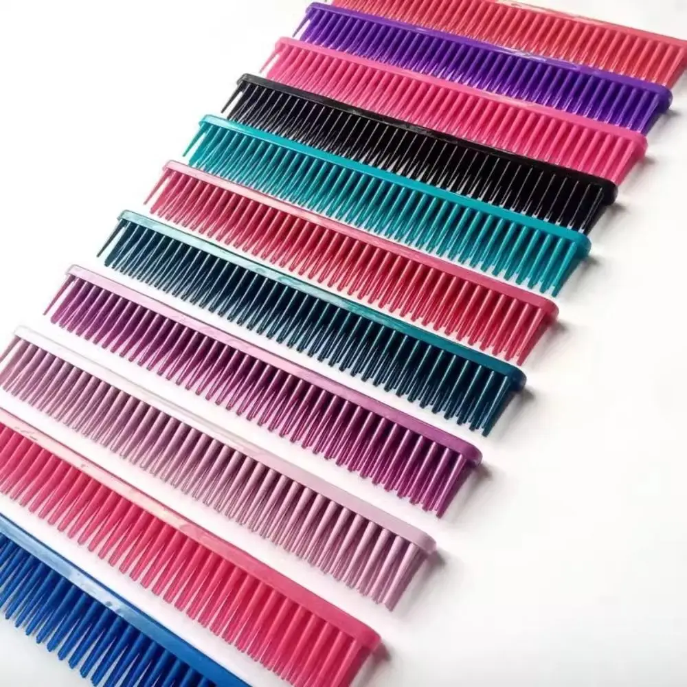 New-Portable-3-Row-Wide-Tooth-Detangling-Comb-Curl-Defining-Brush-Curly ...