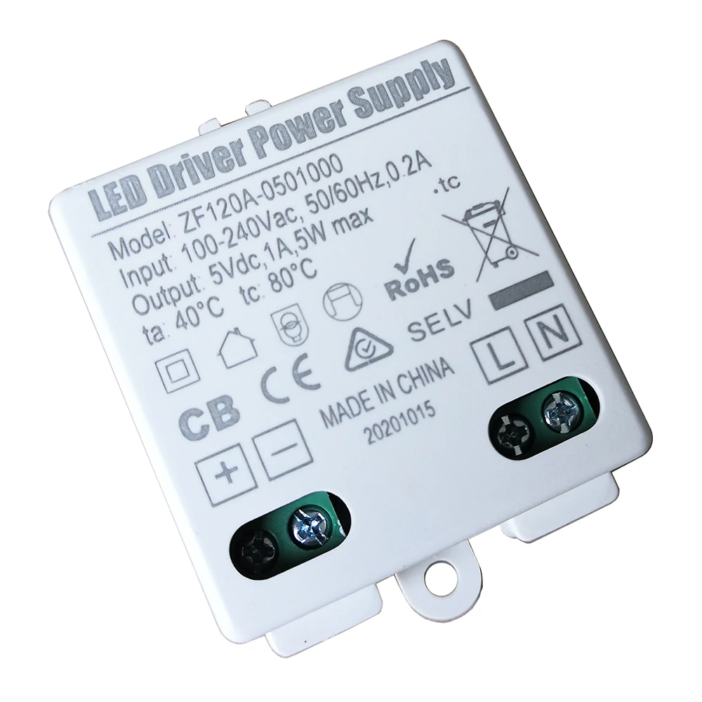 TONGLIDA ZF120A-0501000 5W LED Driver Power Supply for Spotlights ...
