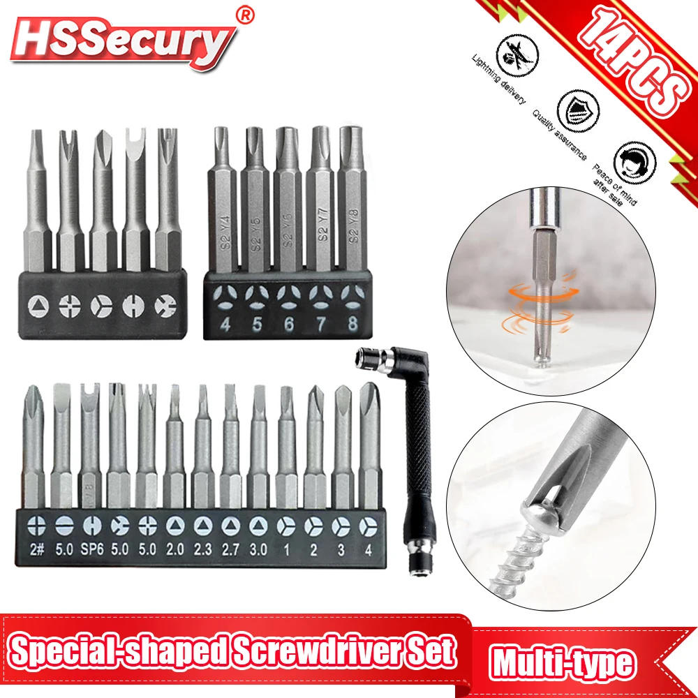5-7-13Pcs-Special-shaped-Screwdriver-Set-50mm-U-shaped-Y-Type-Triangle ...