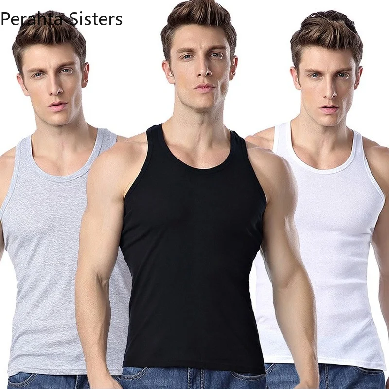 Mens Cotton Tank Top Undershirts | Men's Sleeveless Undershirt - Cotton ...