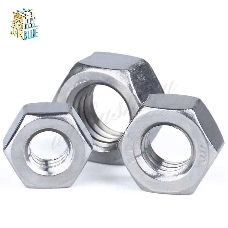 100Pcs DIN934 M11.2 M1.4 M1.6 M2 M2.5 M3 M4 Carbon Steel Hex Nut ...