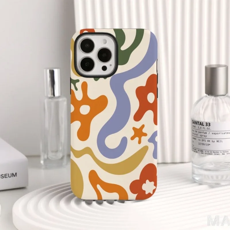 Spring-Garden-Painting-Phone-Case-para-iPhone-Acr-lico-TPU-2-em-1-Capas ...