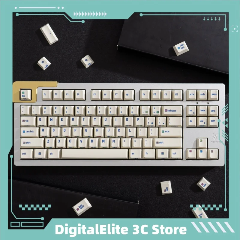 New153-Key-Mechanical-Keyboard-Keycap-Side-Engraved-Complete-Set-Pbt ...