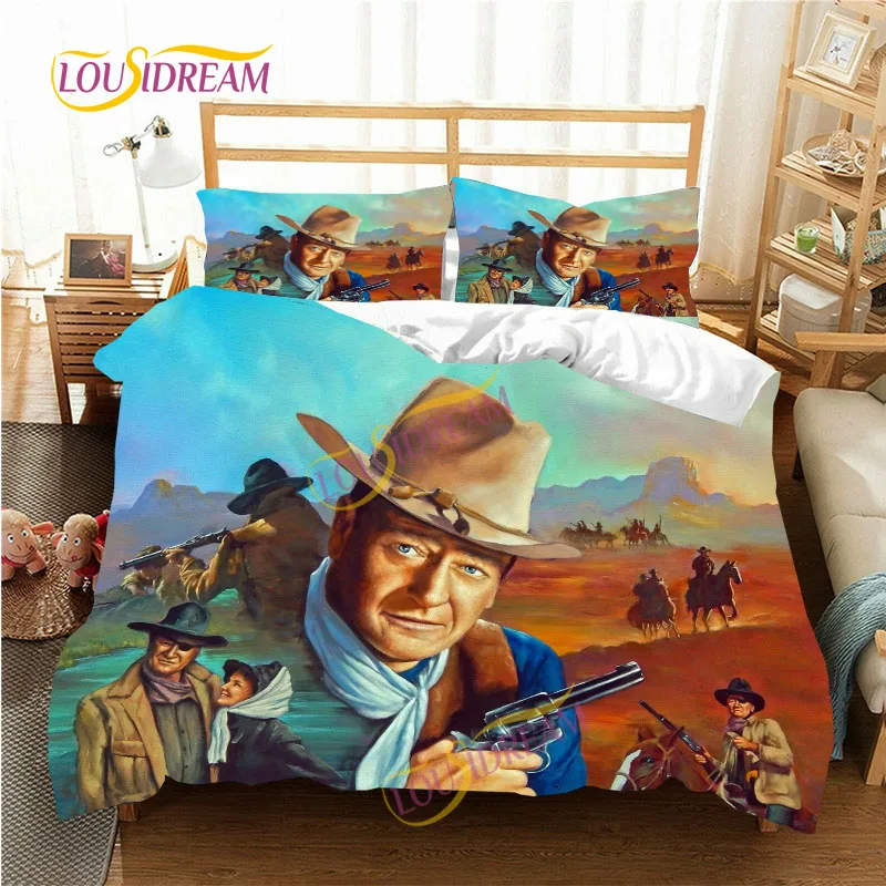 Ecstasy-Style-Cowboy-Actor-John-Wayne-Bedding-Set-Oversized-Duvet-Cover ...