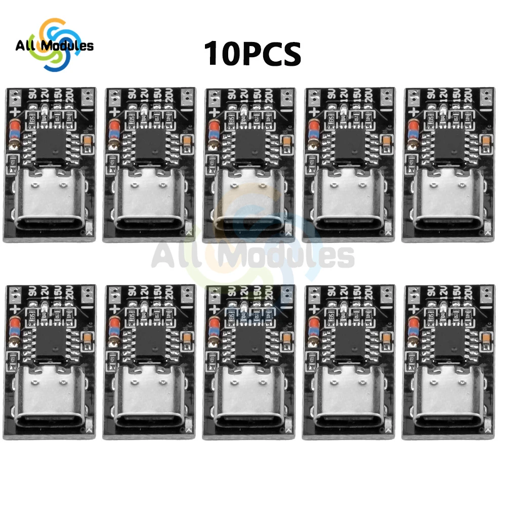 10PCS PD/QC Decoy Board Fast Charge USB Boost Module Type c Power ...