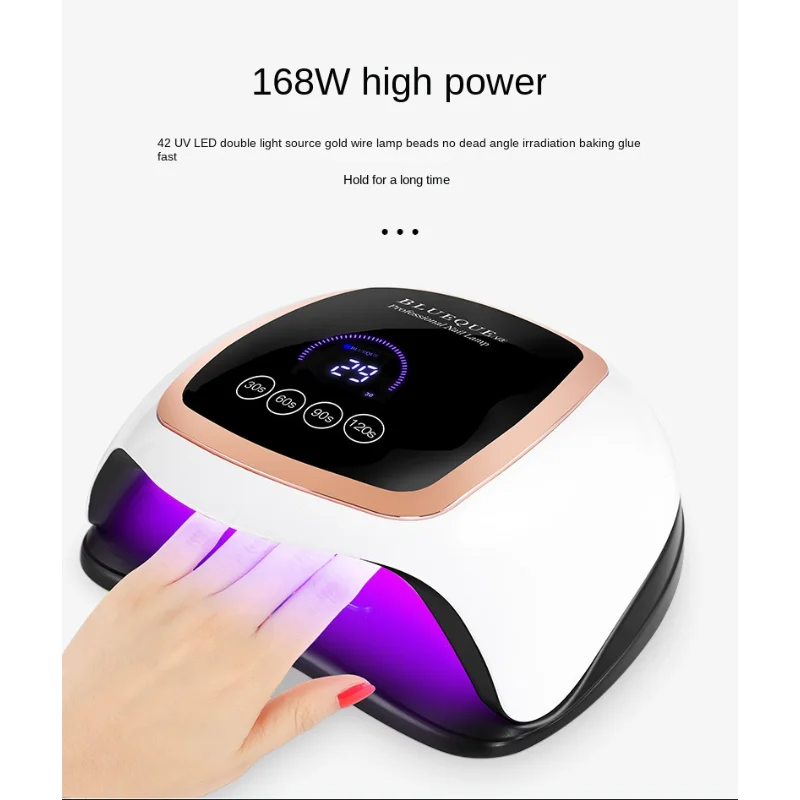 New-LCD-touch-screen-nail-light-168W-nail-machine-led-light-therapy ...