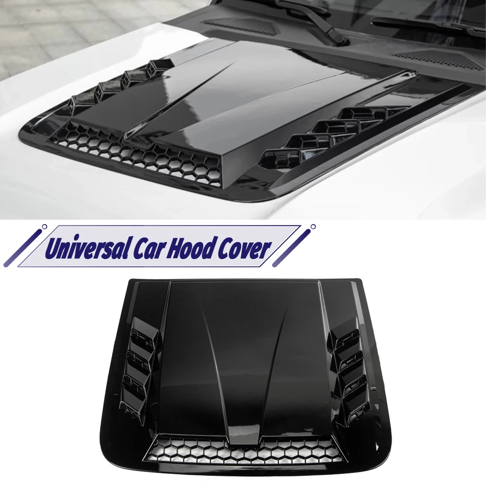 Universal-Car-Air-Outlet-Cover-Decoration-Trim-Plastic-Car-Hood-Scoop ...