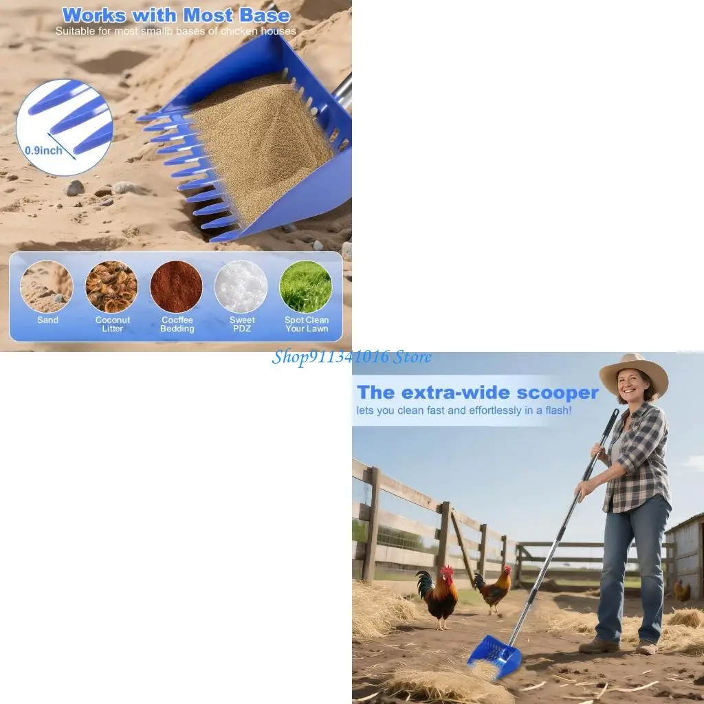Chicken Coops Maintenance Tool Scooper Rakes With Sifting Design For ...