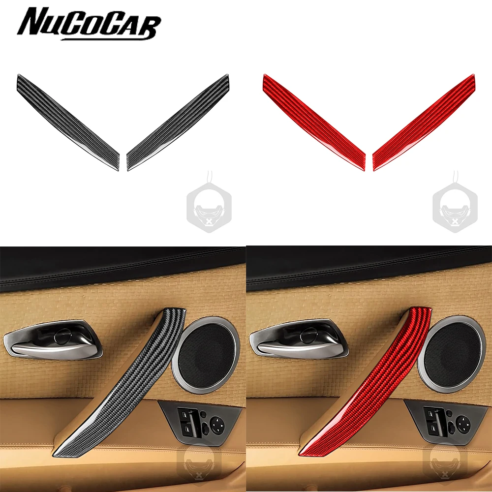 For BMW Z4 E85 E86 2003-2008 Carbon Fiber Inner door armrest Panel Trim ...