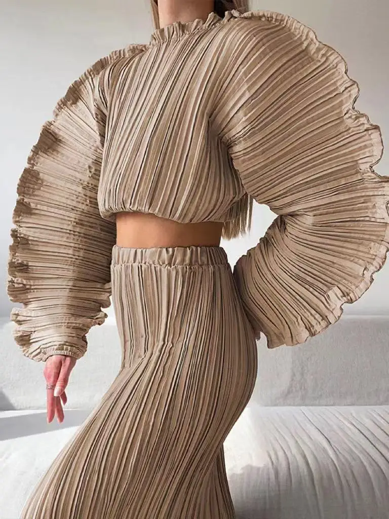 Green Crop Top Long Sleeve | Green Loose Crop Top Women | Loose Long ...