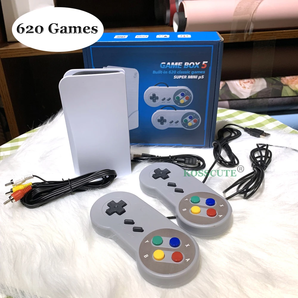 Portable Built In 620 Games TV Game Console 8 Bit Retro Classic ...