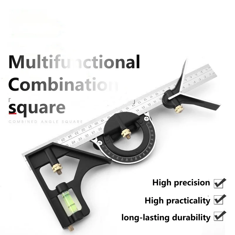 Stainless-Steel-T-Square-Angle-Ruler-Multifunctional-Adjustable-Sliding ...