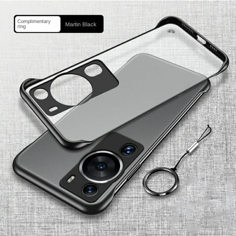 For Huawei P60 P50 P40 P30 P20 Pro Case Hard PC Transparent With Ring ...