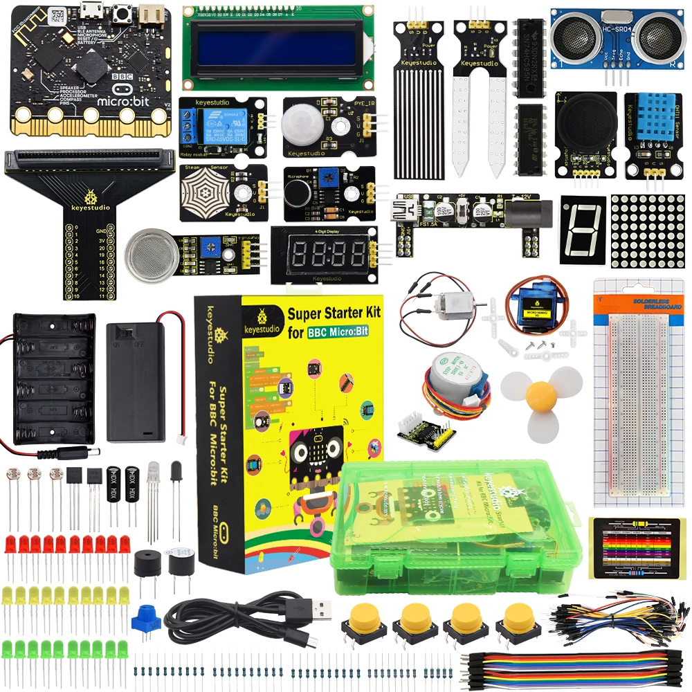 Keyestudio-Micro-bit-Learning-Kit-for-Kids-Microbit-V2-Super-Starter ...