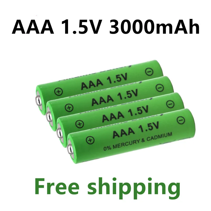 New-1-5V-AAA-battery-3000mAh-Rechargeable-battery-NI-MH-1-5-V-AAA ...