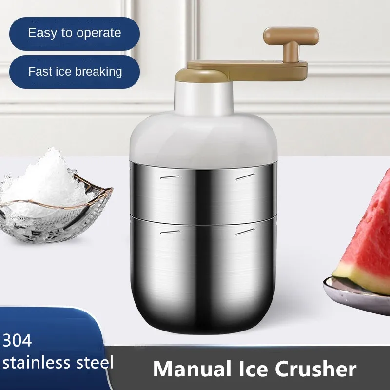 304-Stainless-Steel-Hand-Operated-Shaved-Ice-Household-Mein-Mein-Ice ...