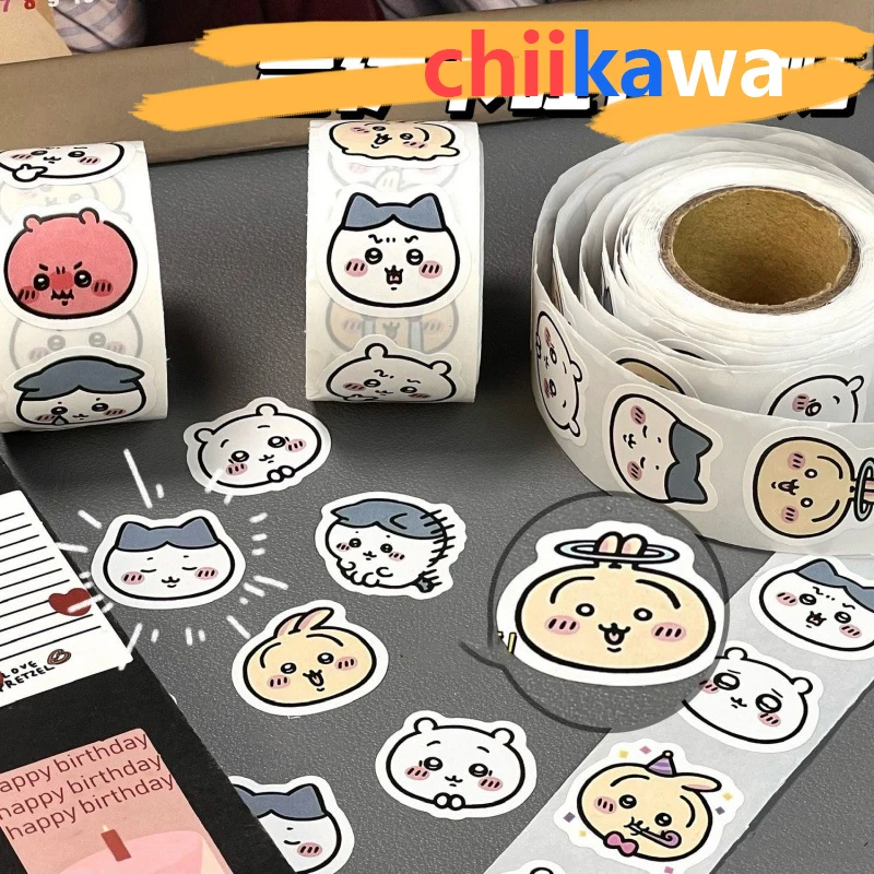 500pcs-Chiikawa-Roll-Stickers-Cute-Decoration-Cute-Handbook-Seal ...