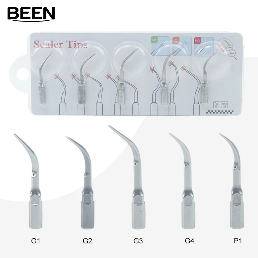 5pcs Dental Ultrasonic Scaler Tip Scaling Tip Periodontics Endodontics