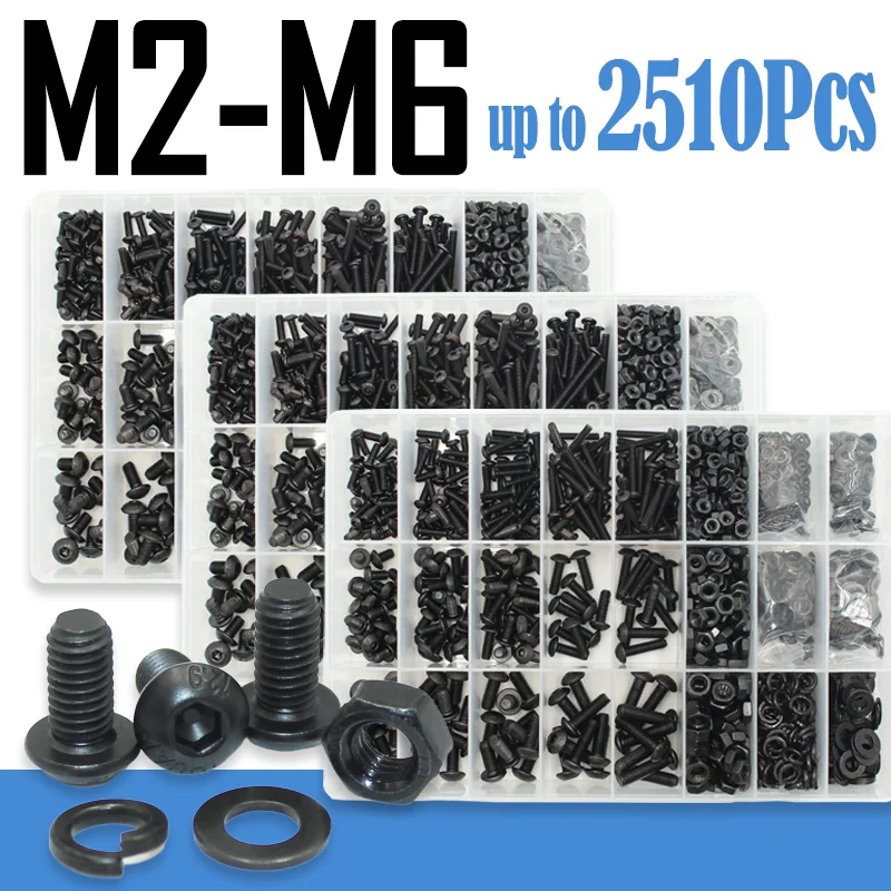 Hex-gono-Soquete-Bot-o-Cabe-a-Screw-Kit-10-9-Grau-Parafusos-Allen-com ...