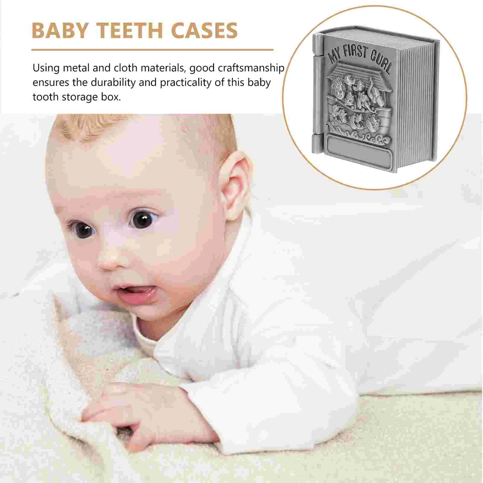 Baby Metal Tooth Boxes Kids Teeth Cases Milk Teeth Containers Baby ...
