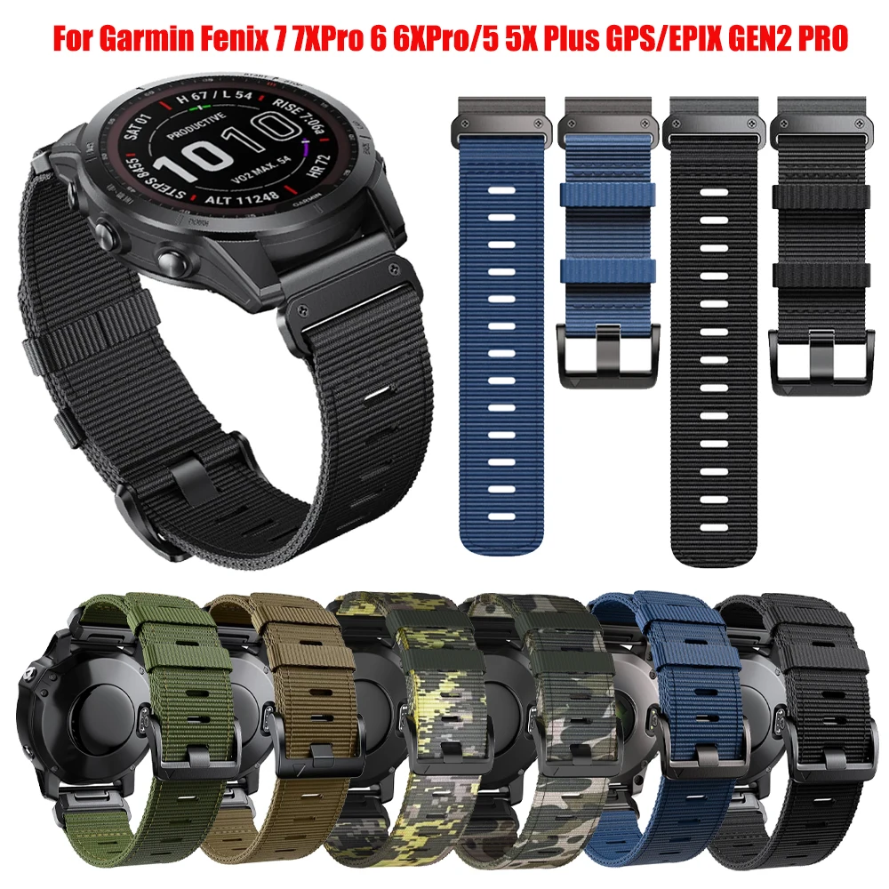22-26MM-Nylon-Band-for-Garmin-Instinct-2X-Quick-Release-Strap-for ...