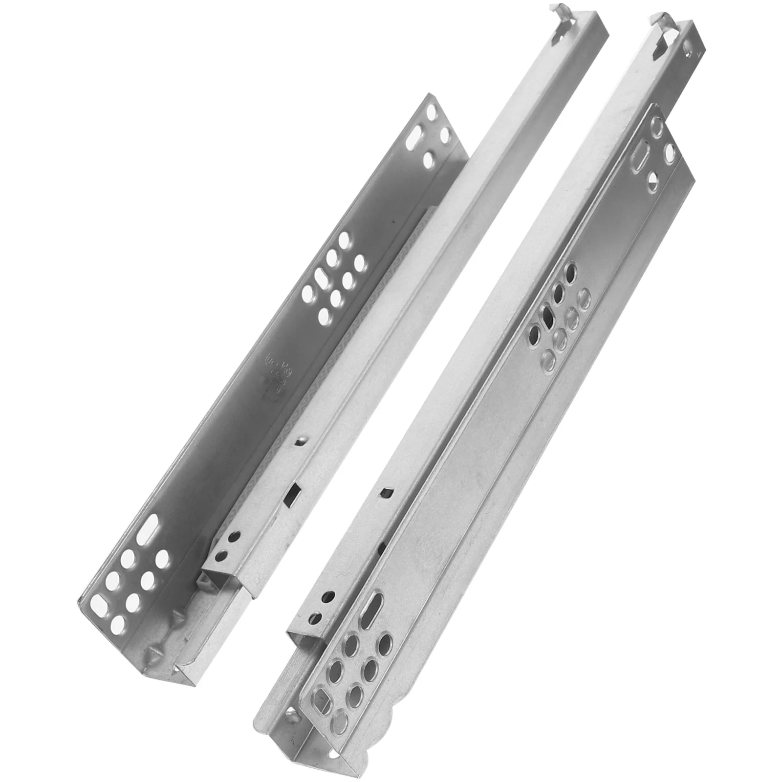 2-Pcs-Hidden-Slide-Silent-Rails-Drawer-Bottom-Mute-Track-31X4CM-Silver ...