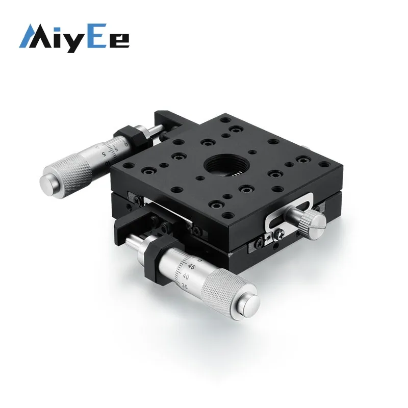 Ultra-thin High Precision Manual Slide Table XY Axis 60x60MM Fine ...