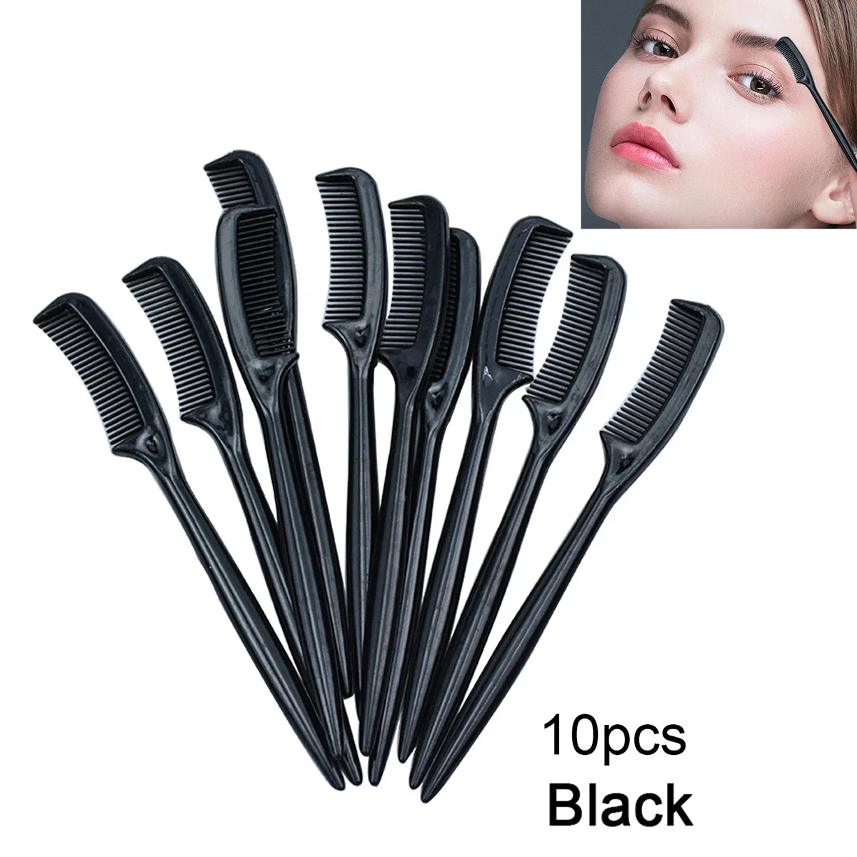 10Pcs Mini Eyelash Combs Small Cute Eyebrow Brushes Eye lash Extension ...