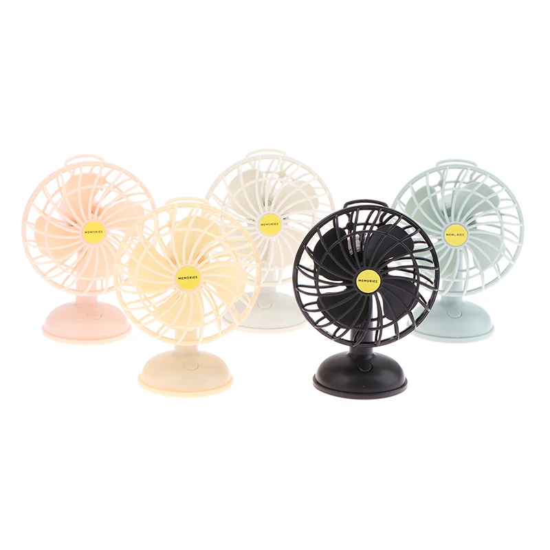 Dollhouse Miniature Plugged In Desk fan Alloy Fan Simulation ...