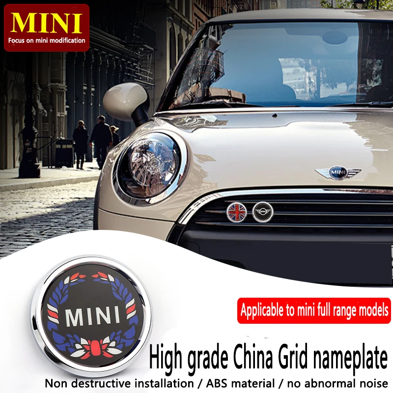 For-MINI-Cooper-Car-Front-Grille-Grill-Badge-Emblem-Personalized ...