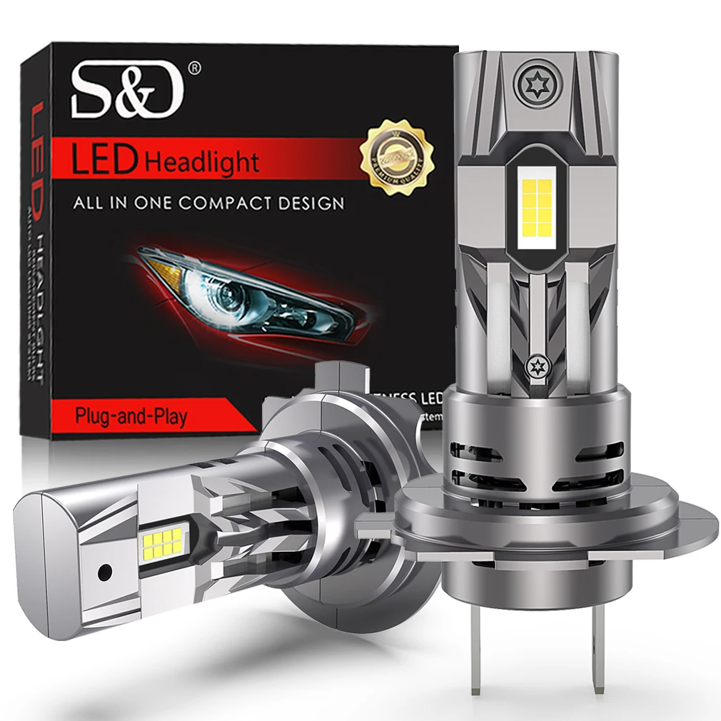 50000LM-H7-LED-Headlight-Bulb-140W-Mini-Wireless-CSP-Car-Headlamp-With ...