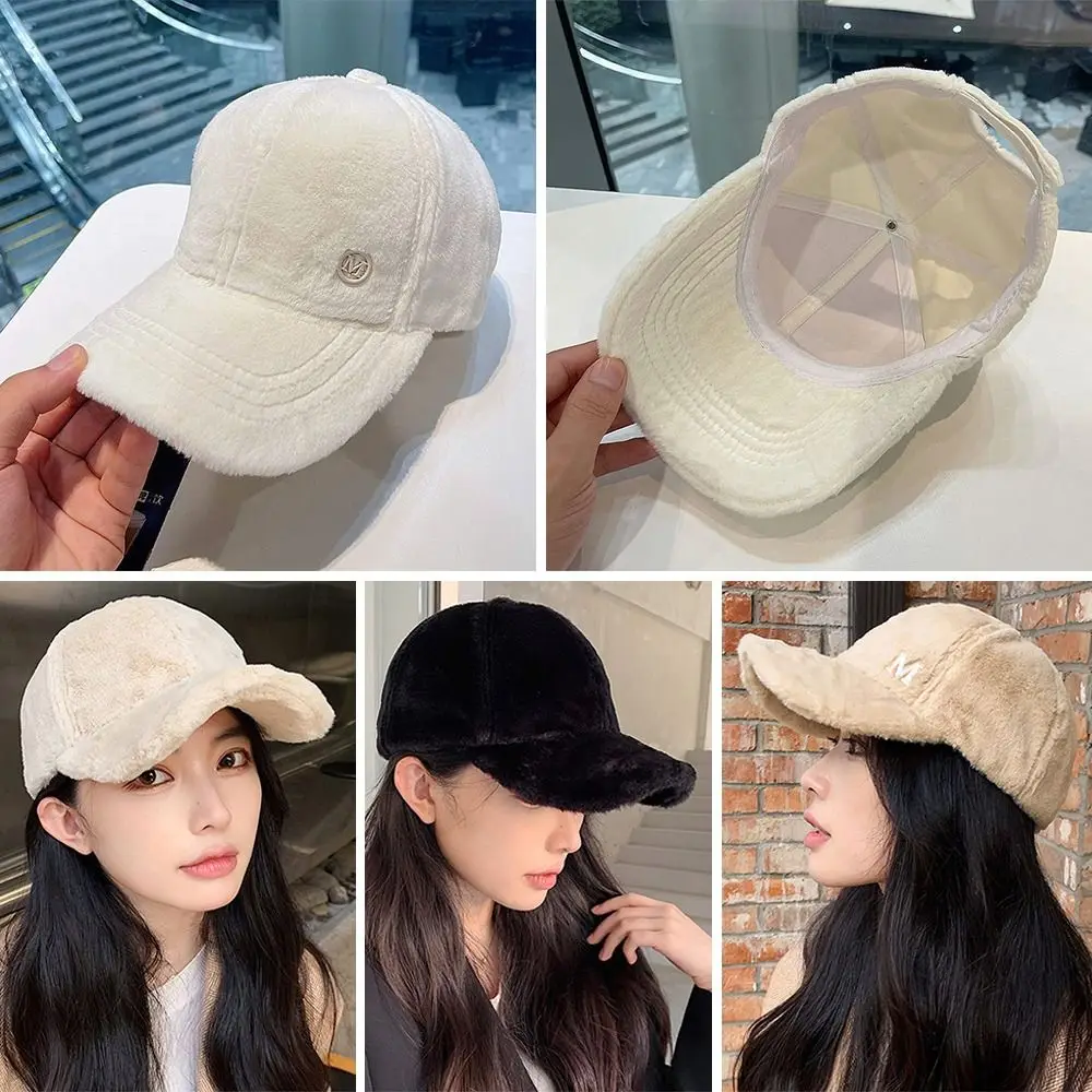 Men-Women-Thicken-Warm-Plush-Sports-Hat-Baseball-Cap-Peaked-Hat-Hip-Hop ...
