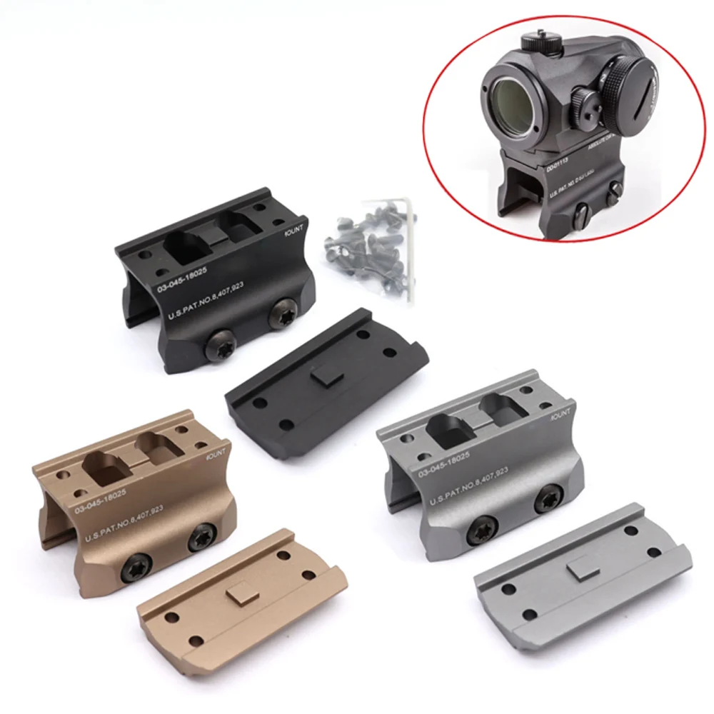 Tactical Dd Riser Scope Mount for T1 T2 H1 MRO Red Dot Sights Fixed ...