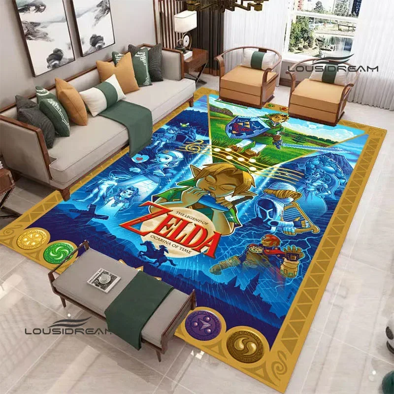 Alfombra-cl-sica-de-dibujos-animados-z-zelda-tapete-antideslizante-para-dormitorio-decoraci-n-de ...
