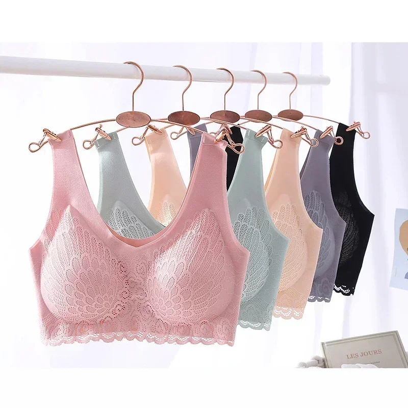 3PCS/Lot Comfortable Latex Bra Seamless Women Underwear Lace Push Up ...