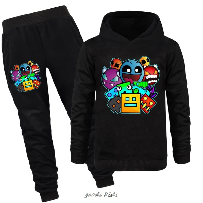 Hot Geometry Dash Kids Clothes Baby Boys Clothing Set Children ...