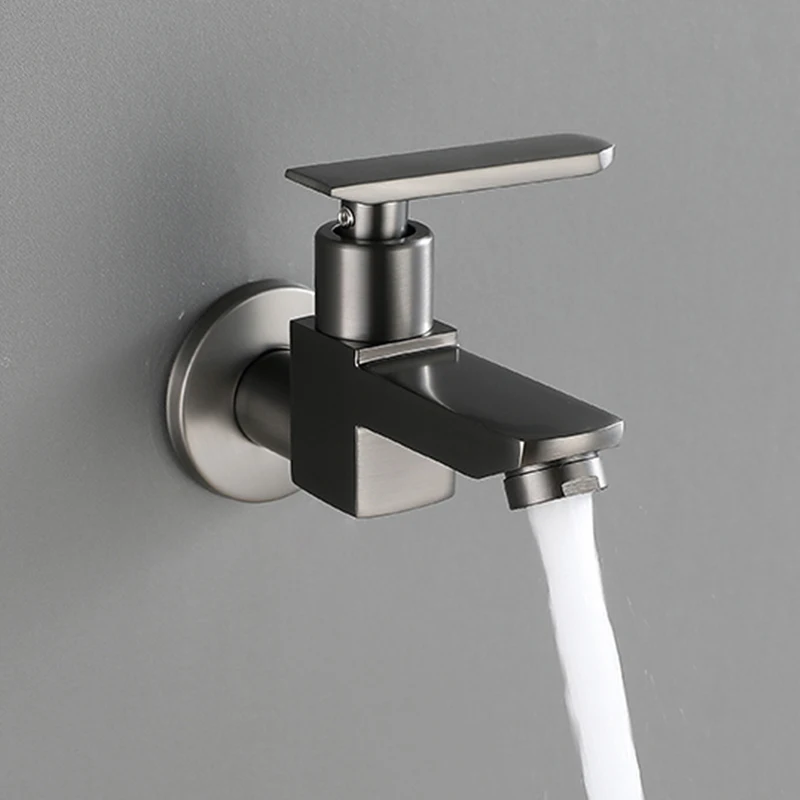 Gun-gray-mop-pool-faucet-household-balcony-bathroom-single-cooling ...