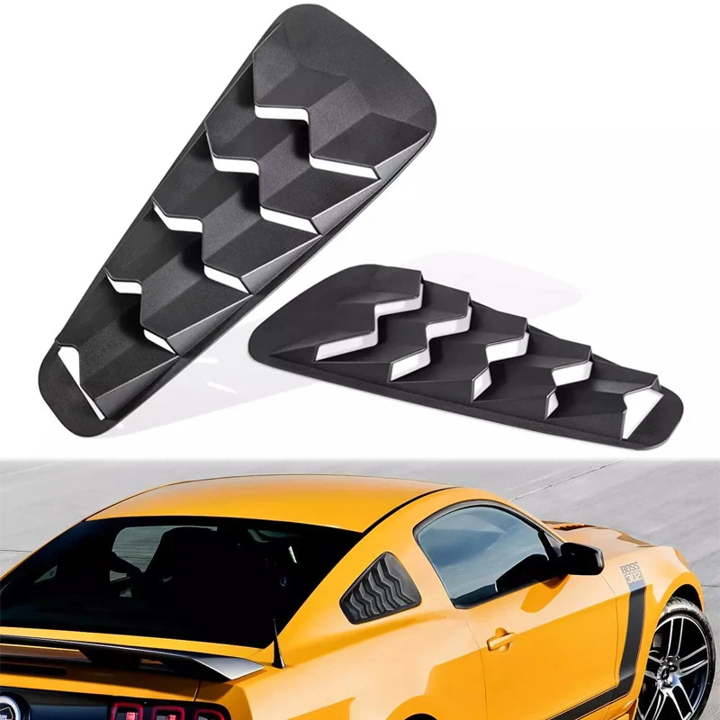 2Pcs-Se-Quarter-Side-Window-Louvers-for-Ford-Mustang-2005-2014-Matte ...