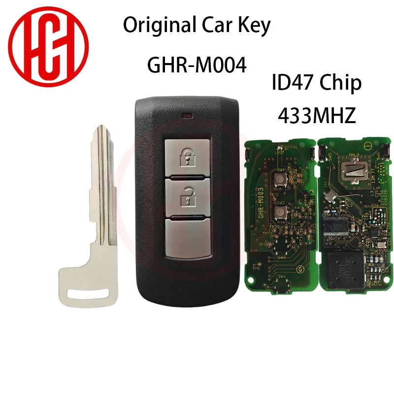 Original Car Key M004 For Mitsubishi L200 Montero 2015+ Pajero Sport ...
