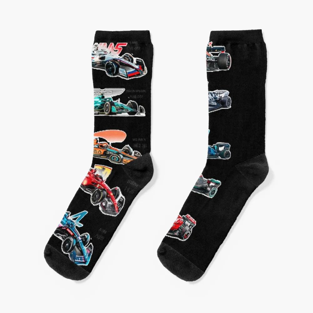 F1 All Cars 2022 Classic Socks Funny Man Socks - Men's Socks - AliExpress