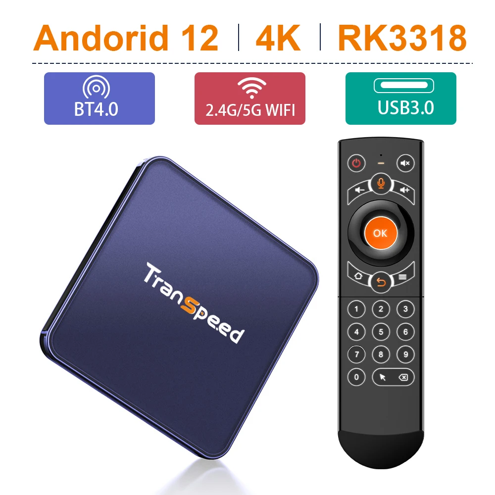 Transpeed-Android-12-TV-Box-RK3318-16G-32G-64G-Support-OTA-HDR10-H-265 ...