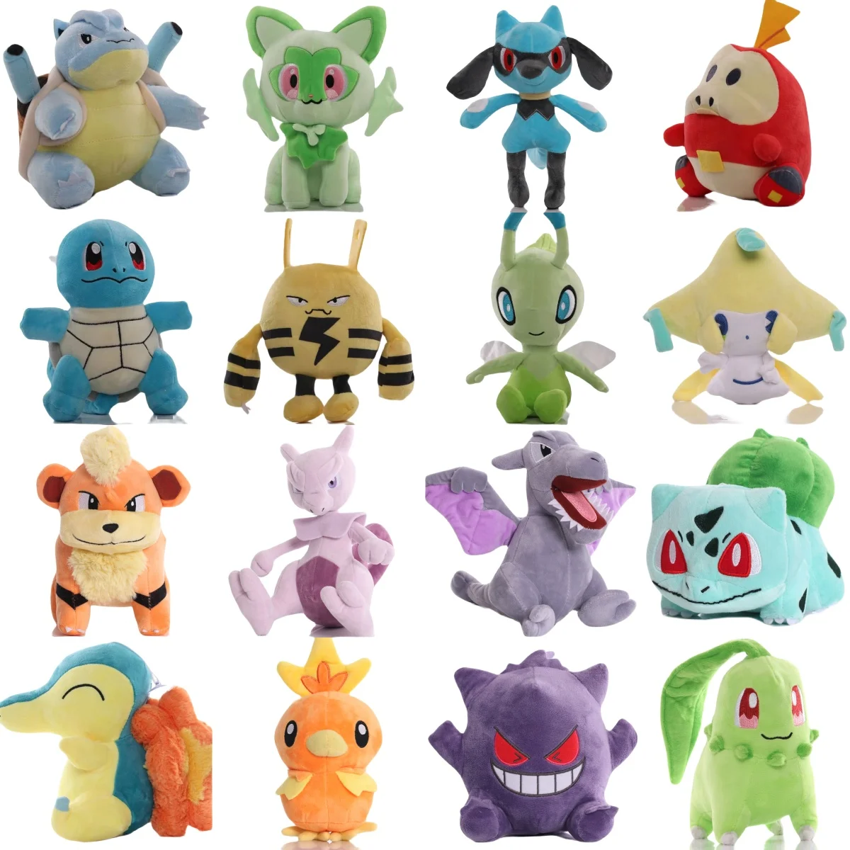 41-Types-Pokemon-Elekid-Plush-Pikachu-Bulbasaur-Squirtle-Sprigatito ...