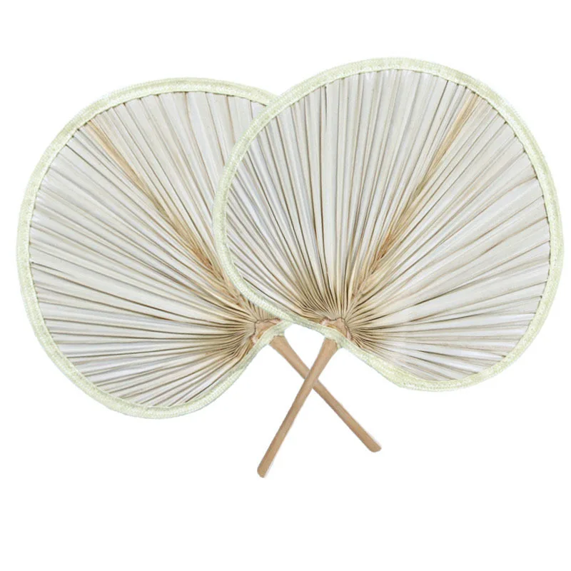 New-Hand-Fans-Handmade-Rattan-Fan-Summer-Natural-Palm-Leaf-Woven-Fans ...