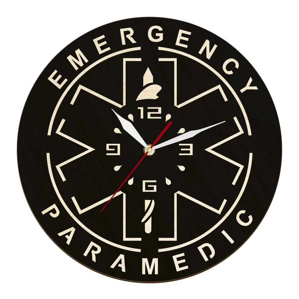 Paramedic-Emergency-Services-Symbol-Two-Layers-Wall-Clock-For-Clinic ...