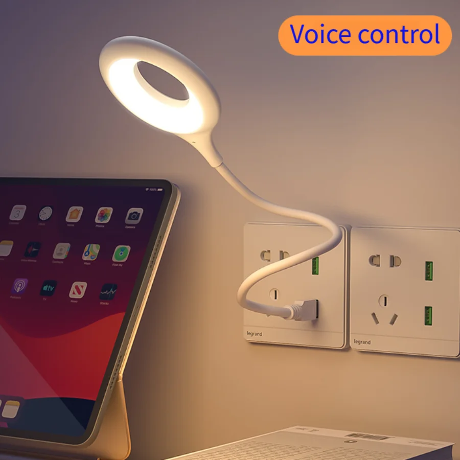 Chinese/English Voice Controll Night Light Smart Home Energy Saving ...