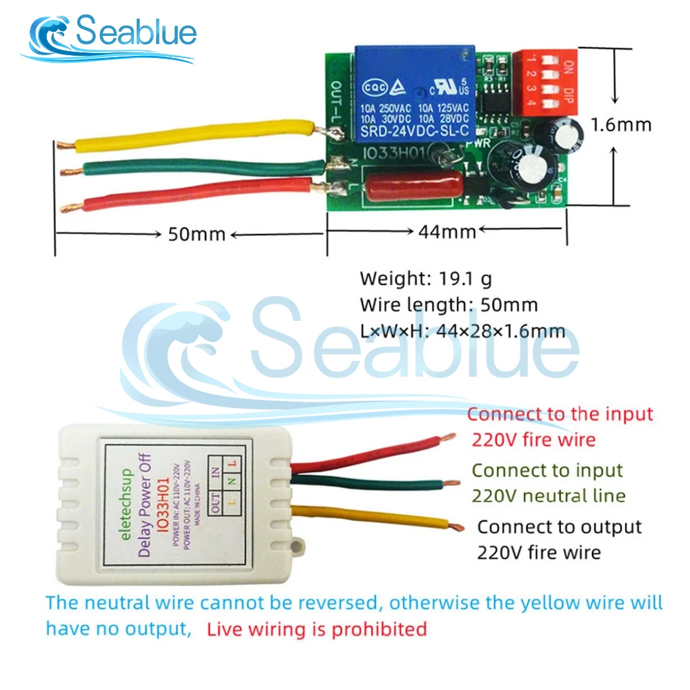 AC-110V-220V-Power-ON-Delay-OFF-Relay-Switch-AC-220V-7A-Voltage-Output ...