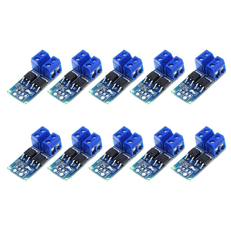10PCS DC 5V-36V 15A(Max 30A) MOSFET MOS FET Trigger Switch Driver ...