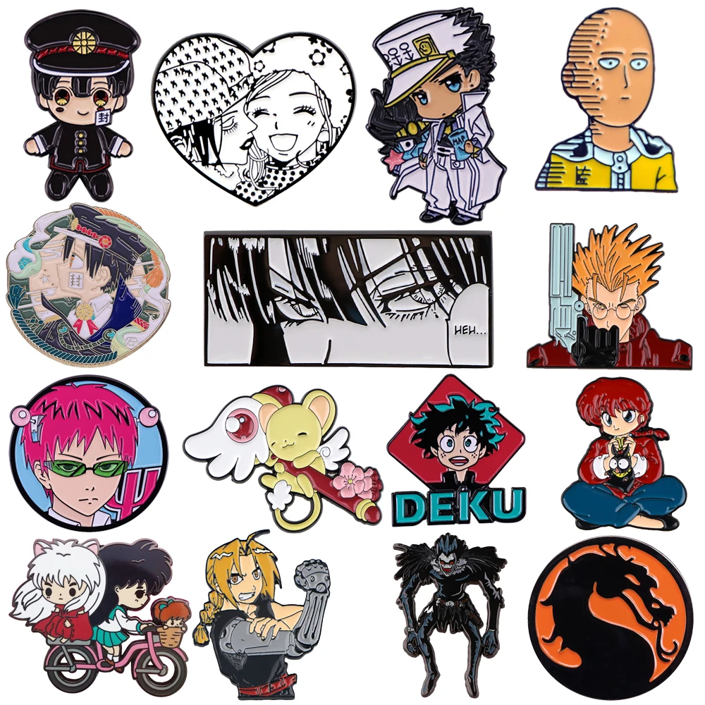 PF869-Collection-Cartoon-Japanese-anime-Badge-Funny-Comics-Enamel-Pins ...