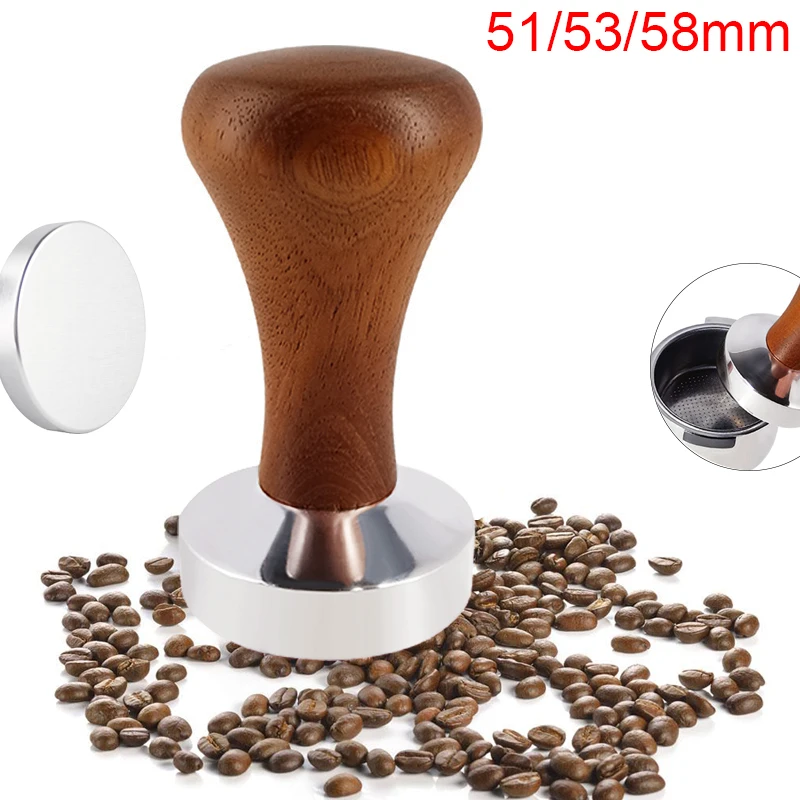 51mm 53mm 58mm Flat Tampers Base Press Barista Espresso Coffee Tamper ...